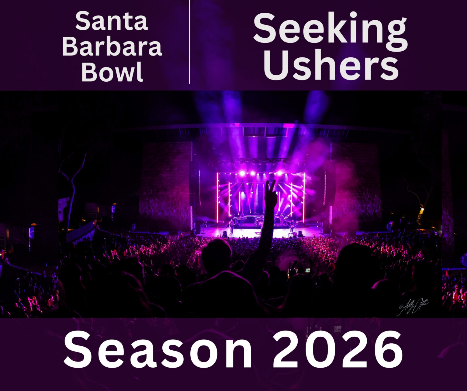 Now Seeking VOLUNTEER USHERS! - Santa Barbara Bowl